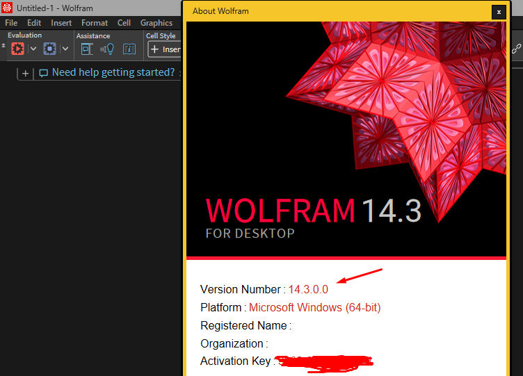 Wolfram Mathematica 14.3 active code